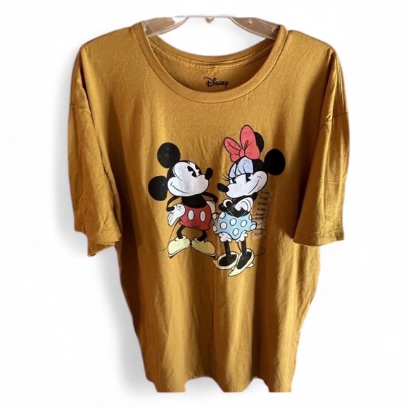 Disney | Shirts | Mickey Minnie Mouse Disney 2xl Tee Shirt Burnt Orange ...